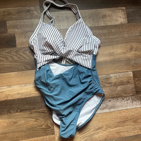 Swim | Nwt Womens One Piece Swimsuit With Cutouts | Poshmark